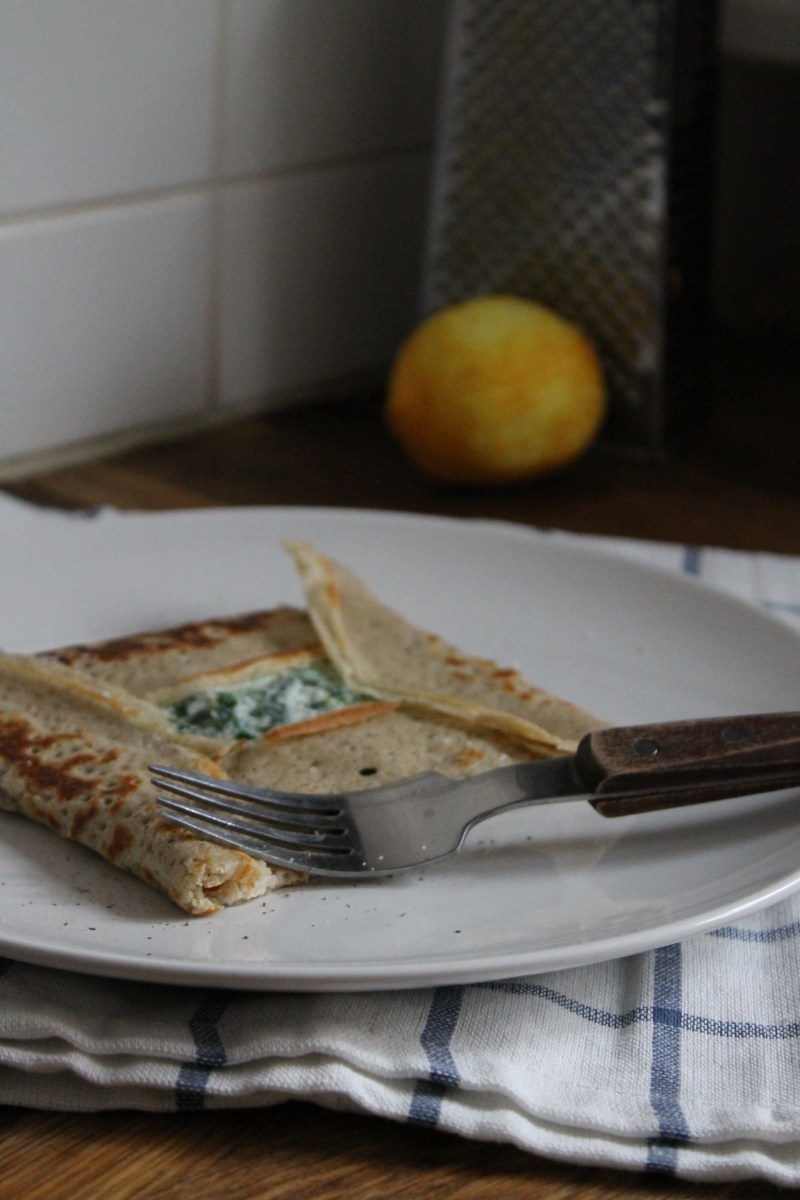 Buckwheat pancakes with Ricotta & Spinach (Galettes de Sarrasin ...